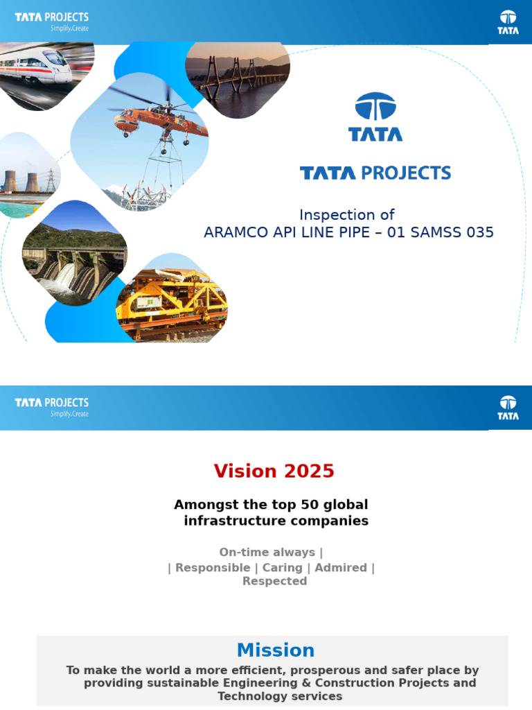 01 SAMSS 035 ARAMCO - API Line Pipe Inspection | PDF