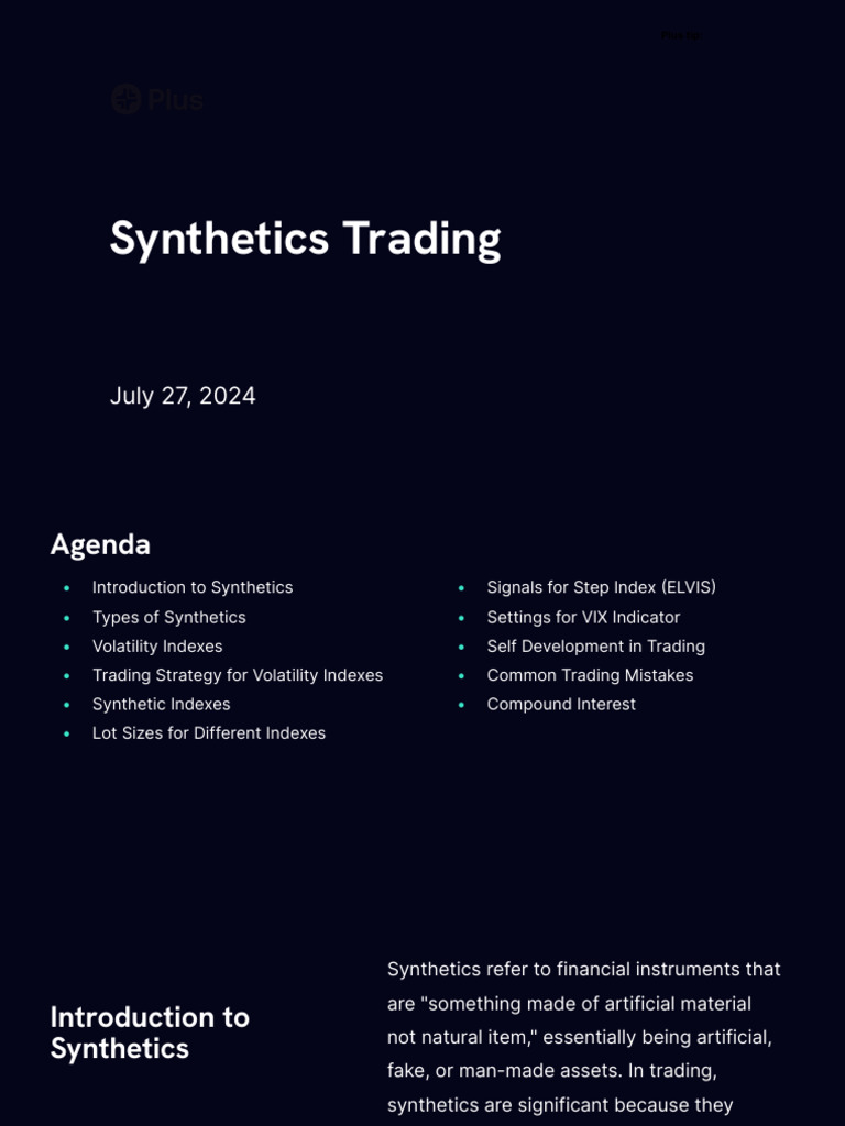 Synthetics Presentation | PDF