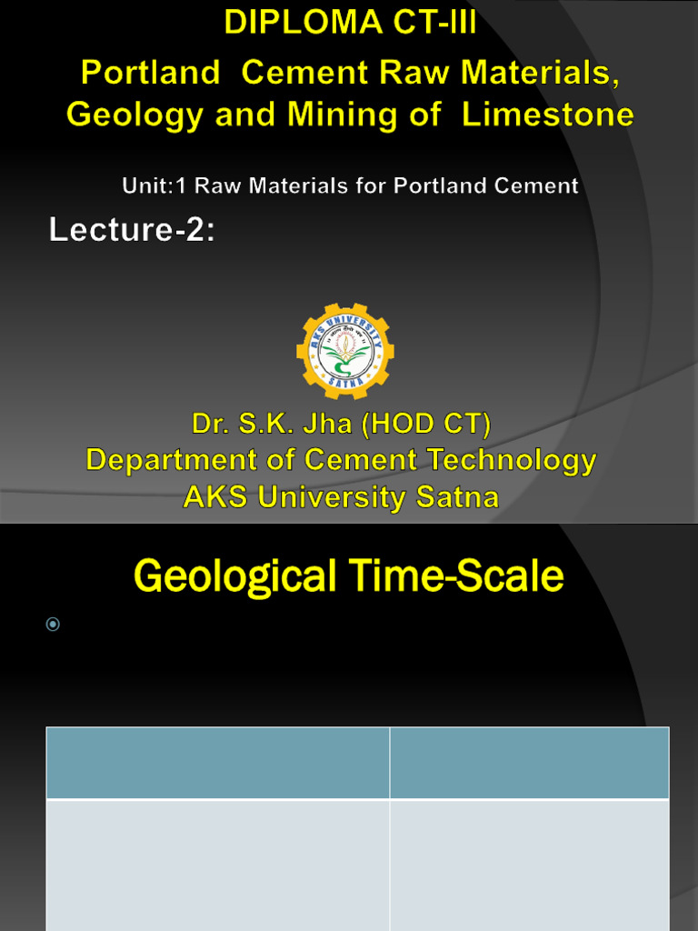 1U-L2-Geological Distribution of Limestone Deposits in India | PDF