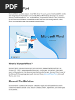 Introduction To MS Word | PDF | Microsoft Word | Application Software