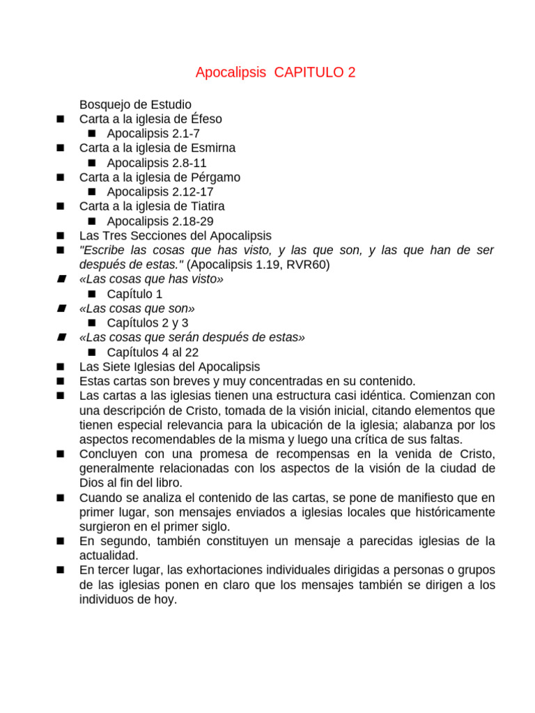 Apocalipsis CAPITULO 2 | PDF