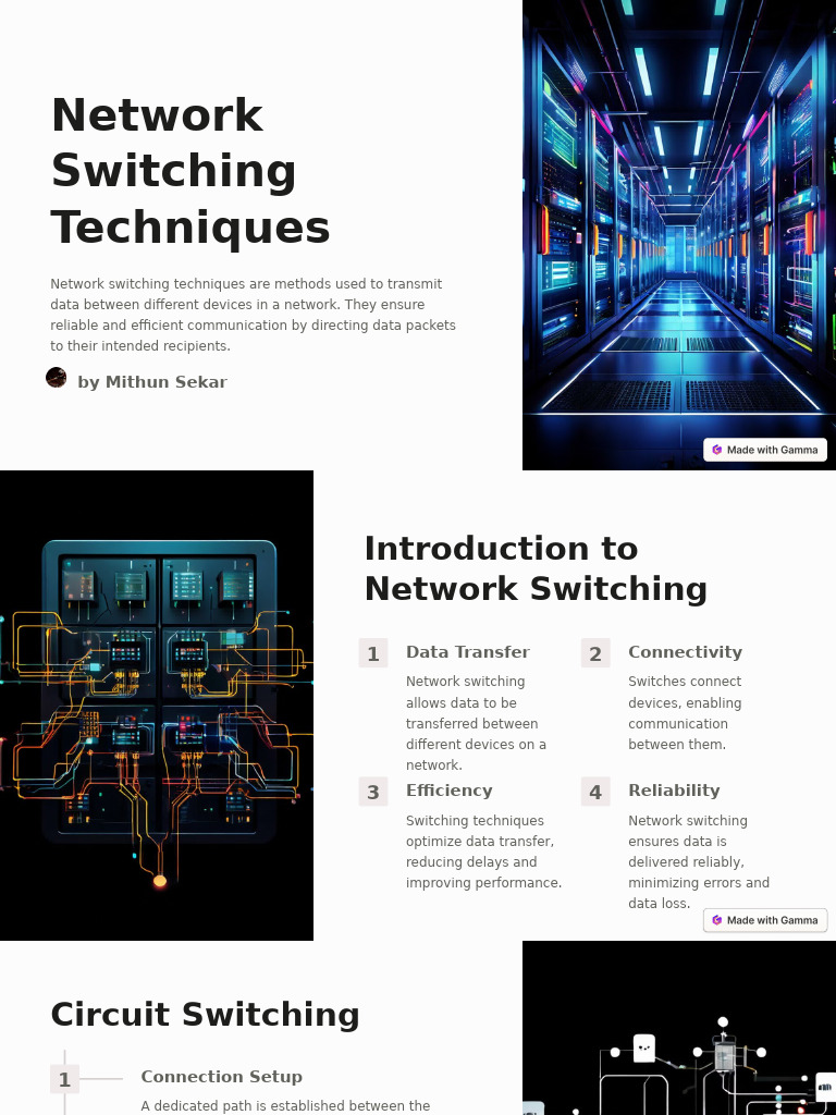 Network Switching Techniques | PDF