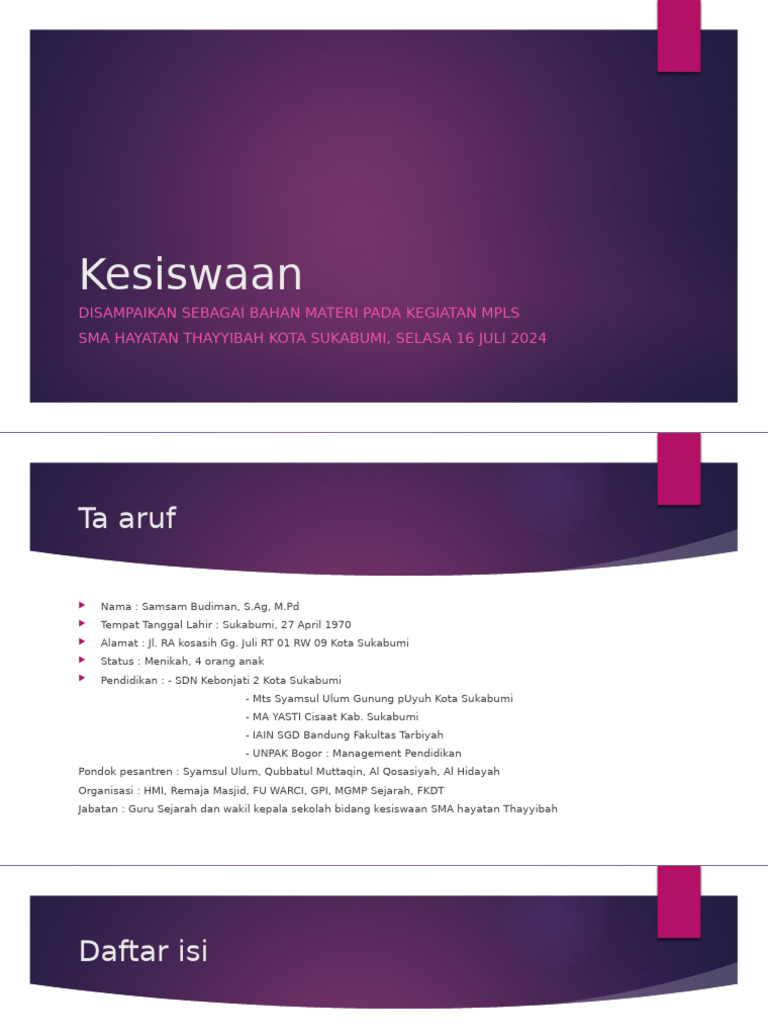 Kesiswaan (Autosaved) | PDF