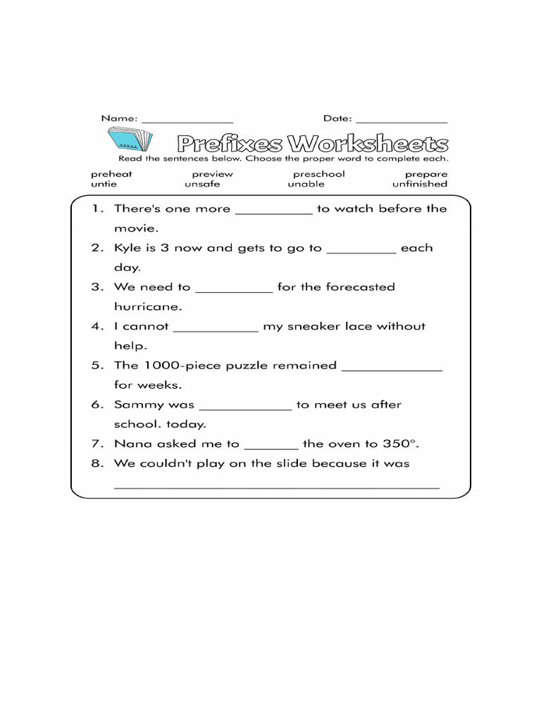 Prefix Worksheets 5th Grade - 448593.jpg | PDF