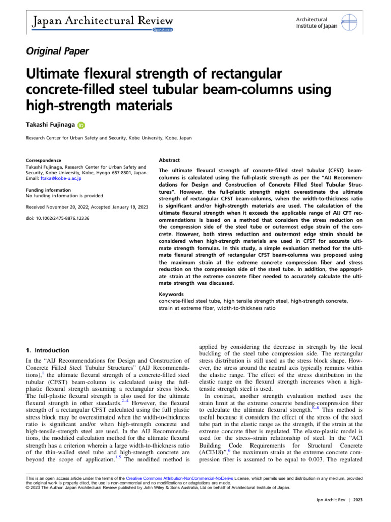 Ultimate Flexural Strength of Rectangular Concrete | PDF | Strength Of ...
