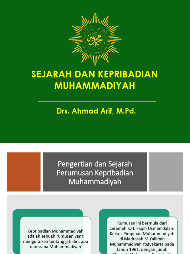 Sejarah & Kepribadian Muhammadiyah | PDF | Karier & Perkembangan ...