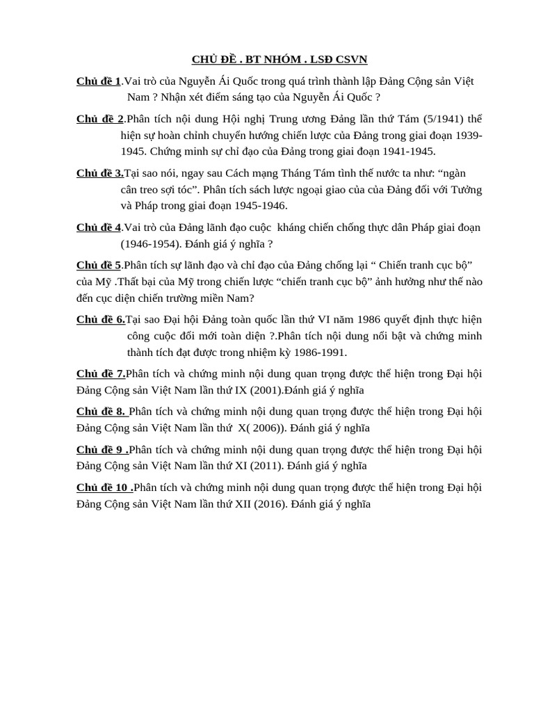 ChuÌ Ä Eì Ì - LSÄ - CSVN | PDF