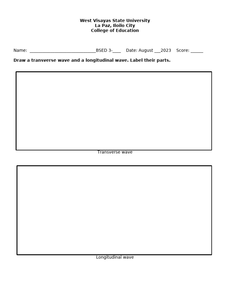 Transverse and Longitudinal Post Assessment | PDF