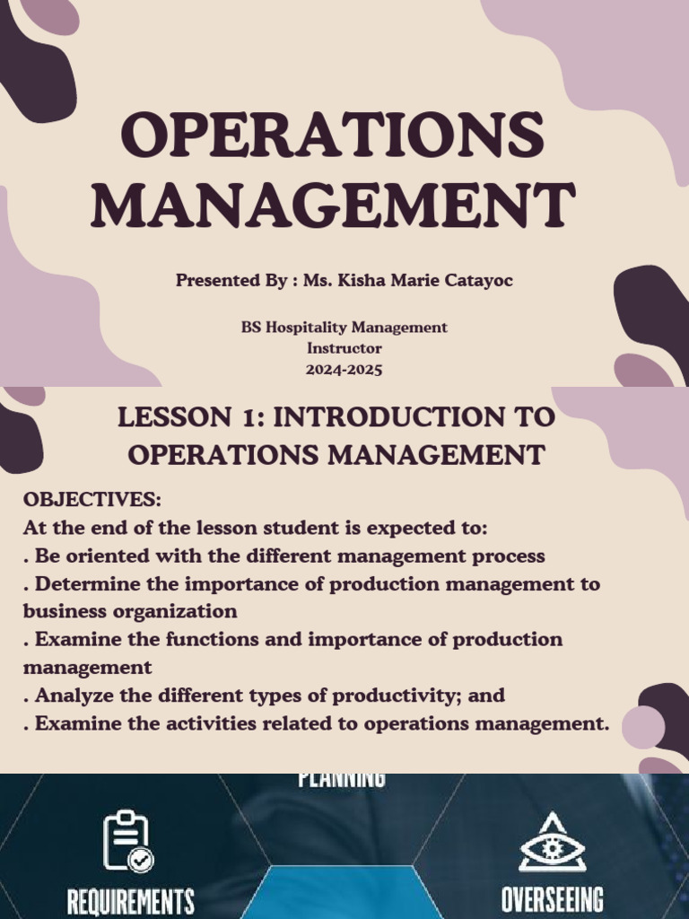 operations management | PDF