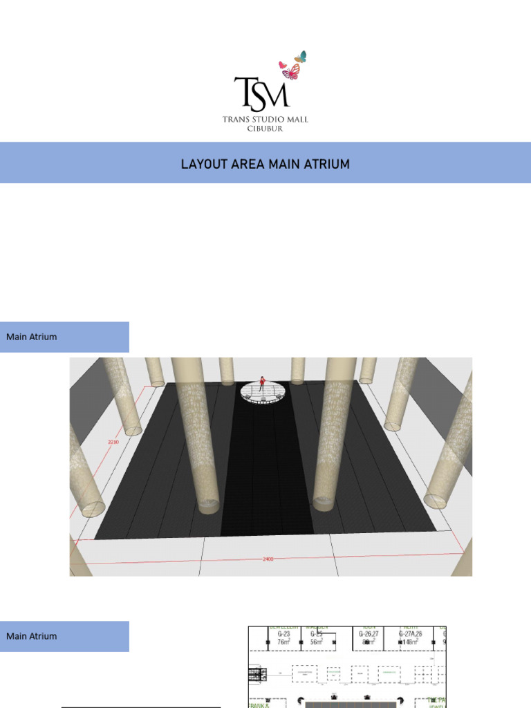Lay Out Main Atrium TSM Cibubur | PDF