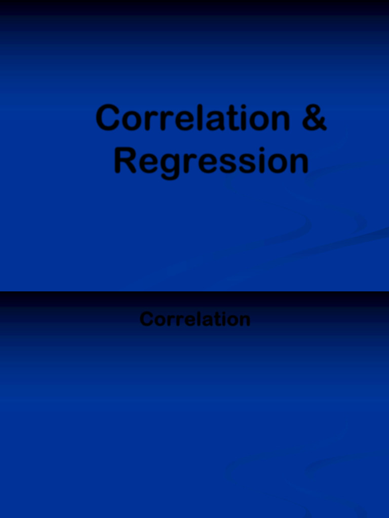 Week14 - Correlation and Regression 2 | PDF
