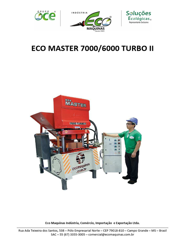 Manual Eco Master 7000 Turbo Ii | PDF