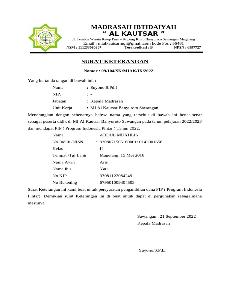 SK PIP 2022 Tahap 2 | PDF