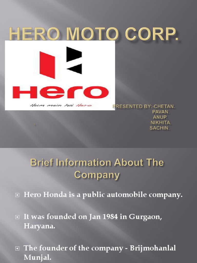 Hero MotoCorp: Growth and Innovation | PDF | Wheeled Vehicles | Vehicles