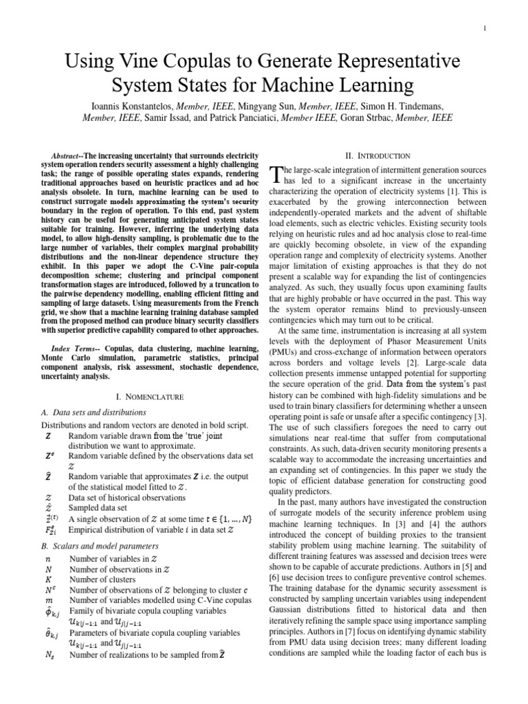Using Vine Copulas To Generate Representative System States Ka43jvymy8 ...