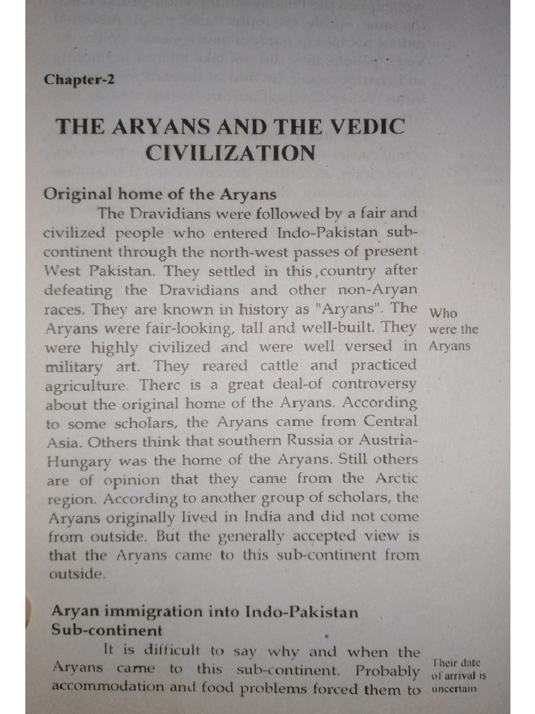 Aryan and Vedic Civilization | PDF