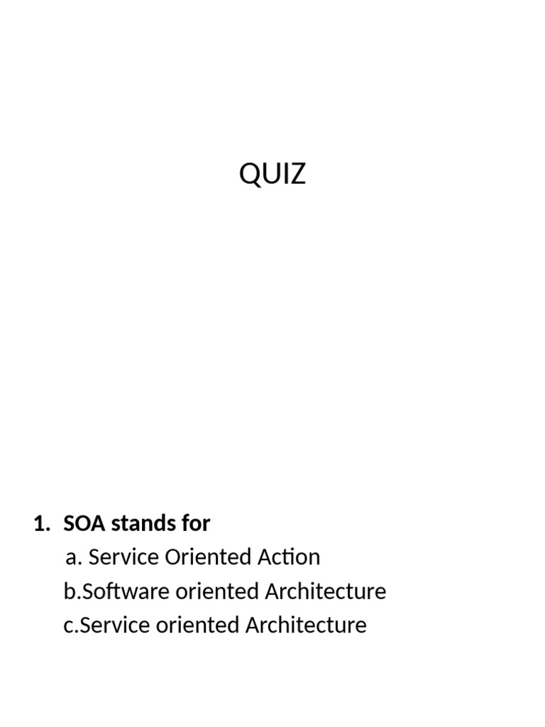 QUIZ Soa | PDF