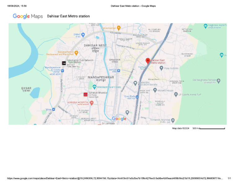 Dahisar Map | PDF