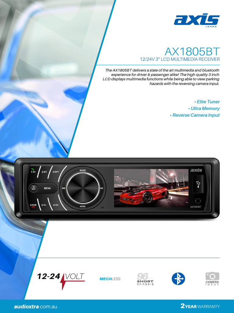 AX1805BT Product Sheet | PDF