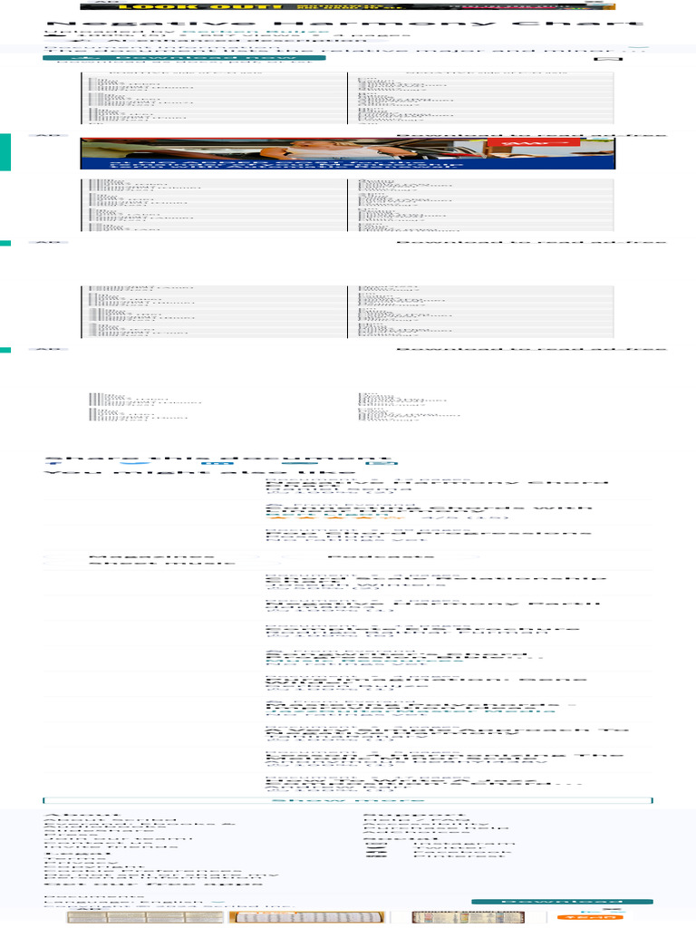 Negative Harmony Chart PDF Chess Theory Traditional Board Games | PDF ...