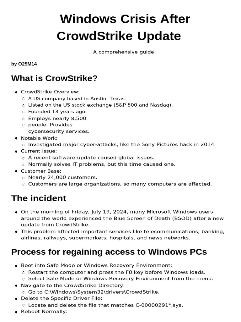 Crowdstrike Case Executive Summary | PDF