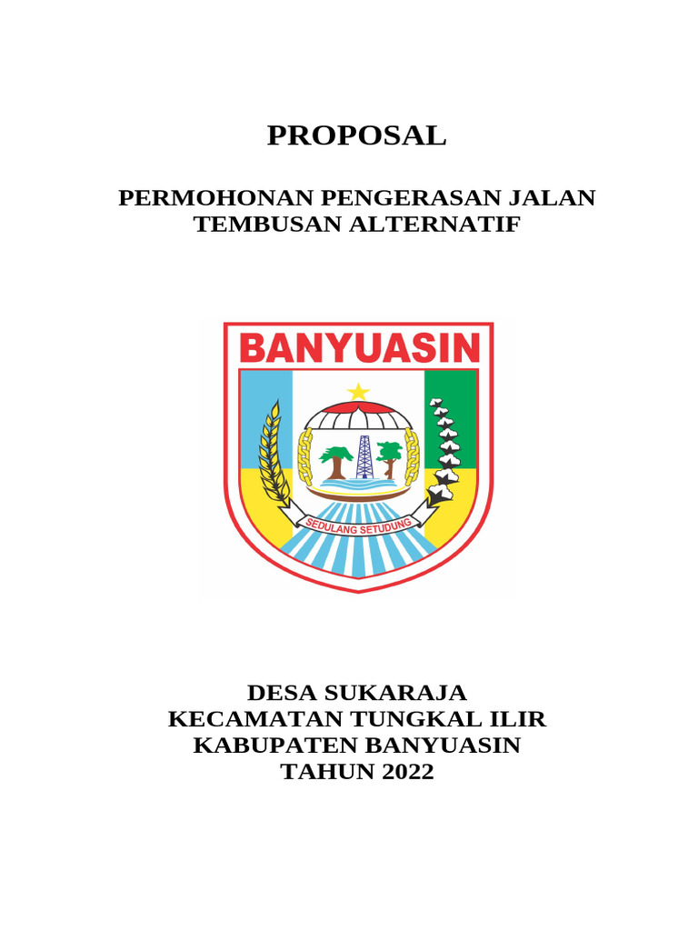 Proposal Pengerasan Jalan | PDF