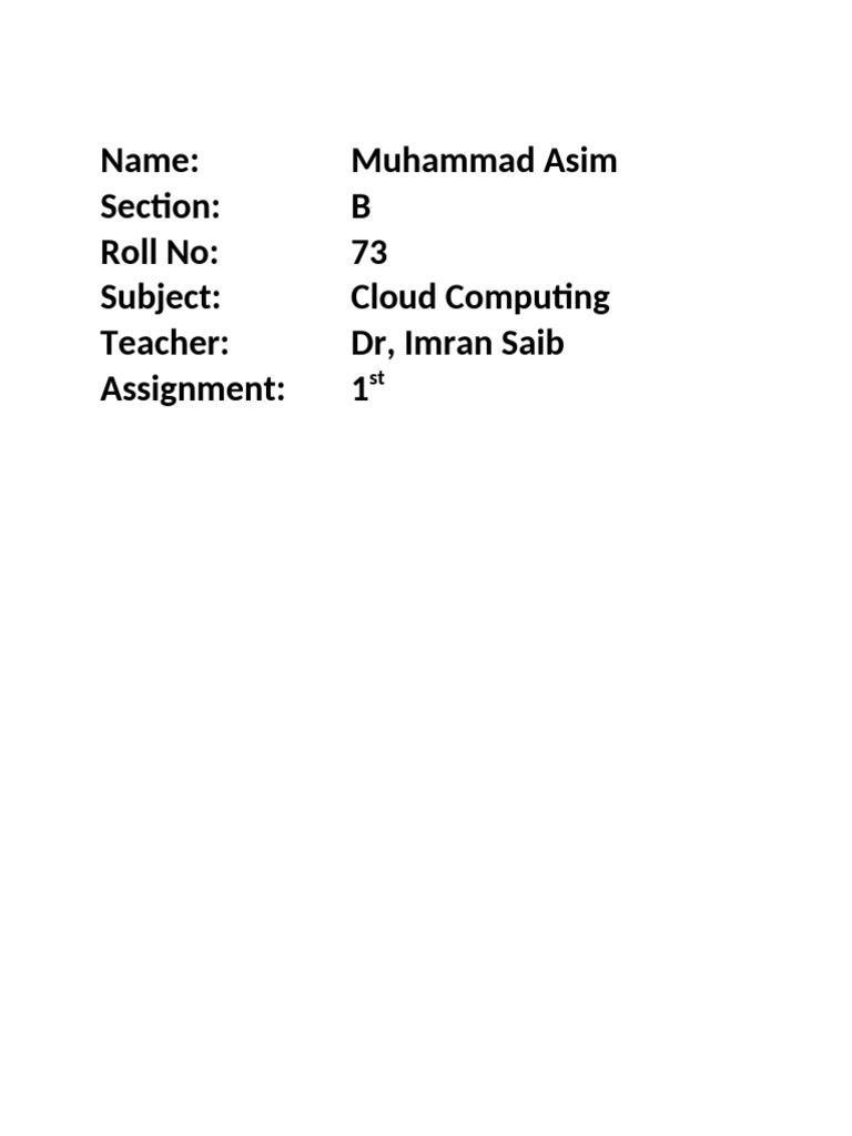 Cloud Computing Pdf