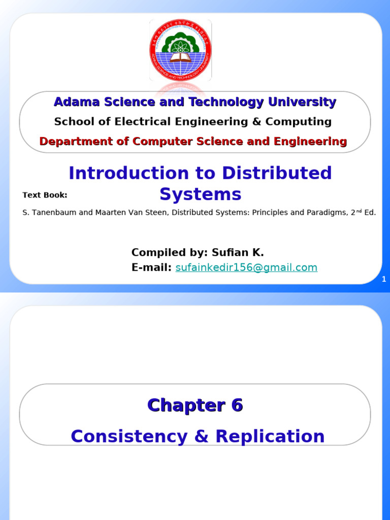 DS CH6 - Consistency and Replication | PDF DS CH6 - Consistency and Replication | PDF