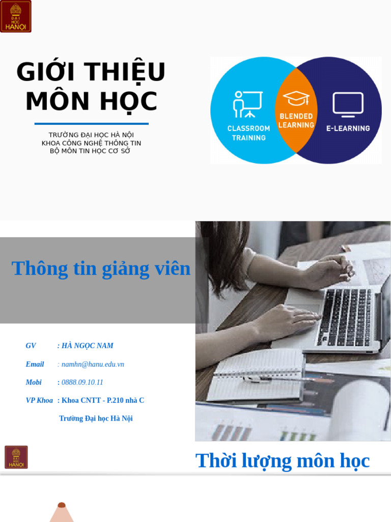 Phan 0 - Gioi Thieu Mon Hoc - Gui GV | PDF