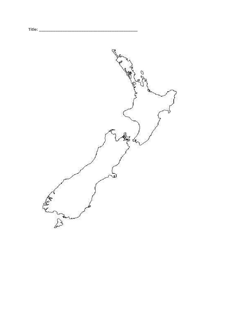 BLANK MAP of New Zealand | PDF