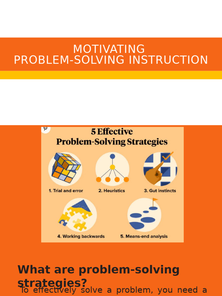 Chapter 3 - Problem Solving Instruction | PDF