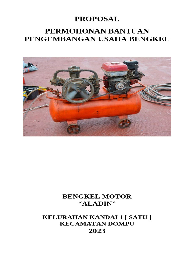Proposal Bengkel Las Aladin | PDF