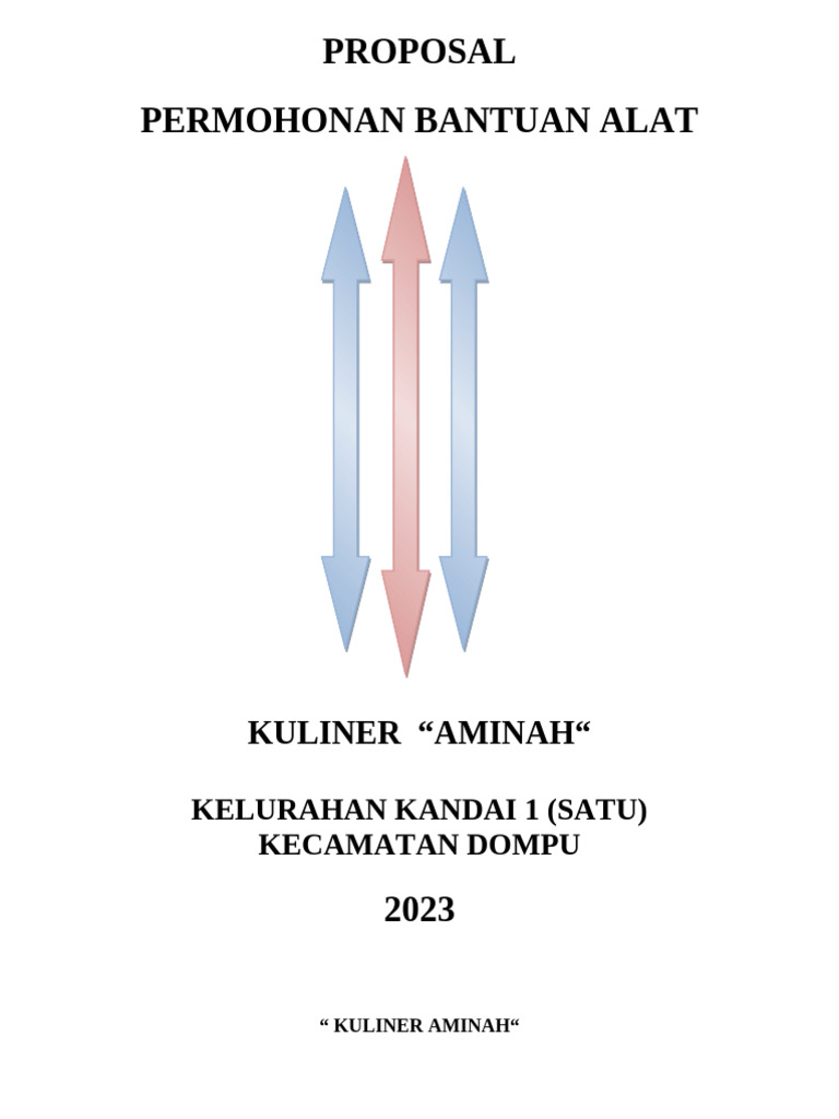 Proposal Kuliner Aminah | PDF