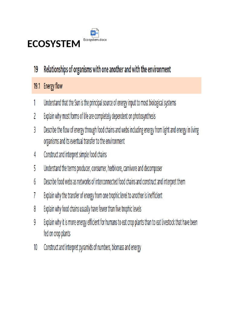 Ecosystem | PDF