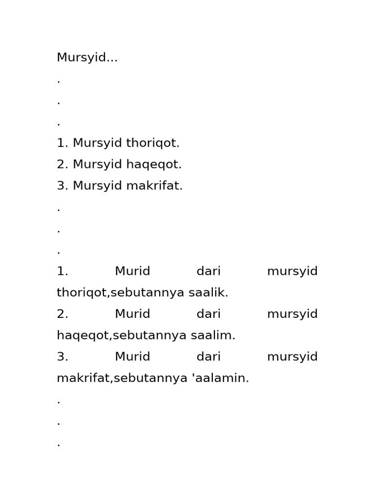 Mursyid | PDF