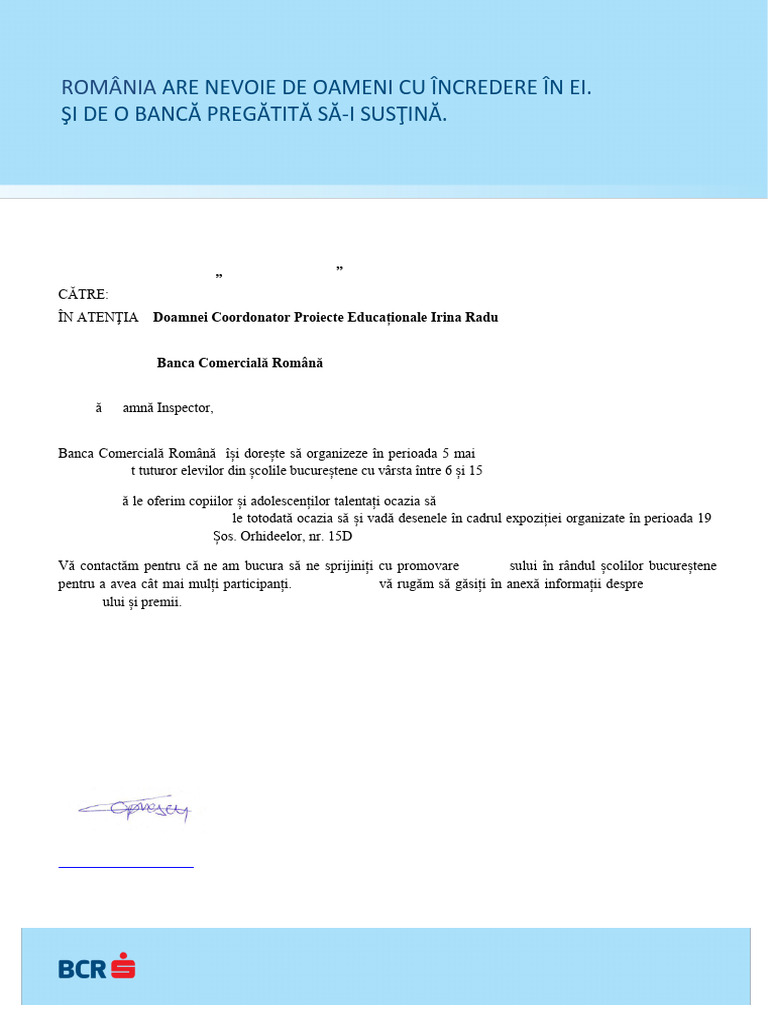 Concurs BCR | PDF