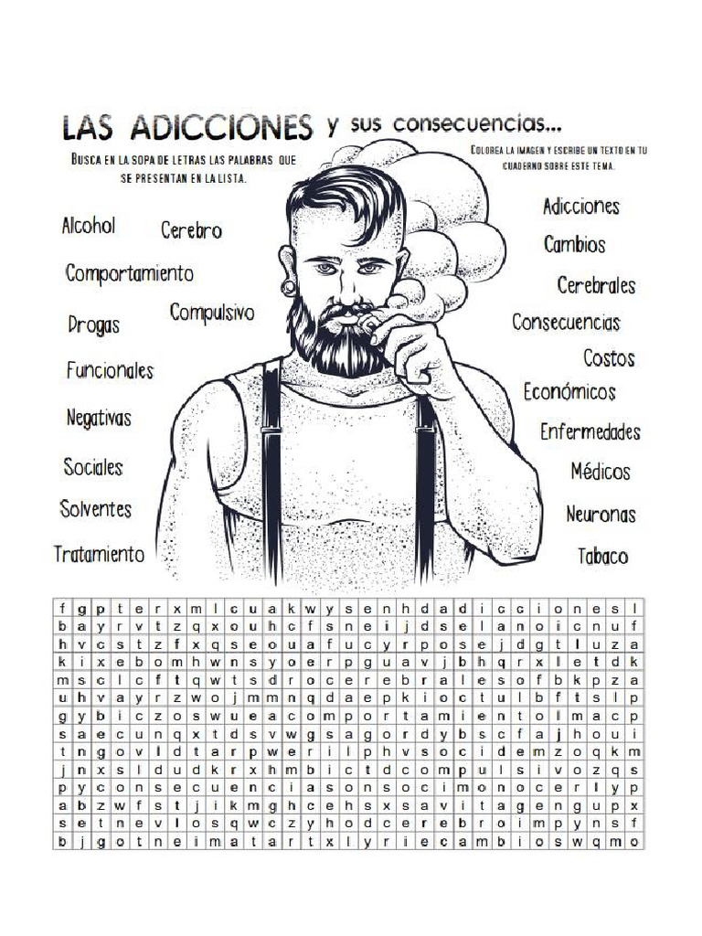 Actividades Tema Adicciones | PDF