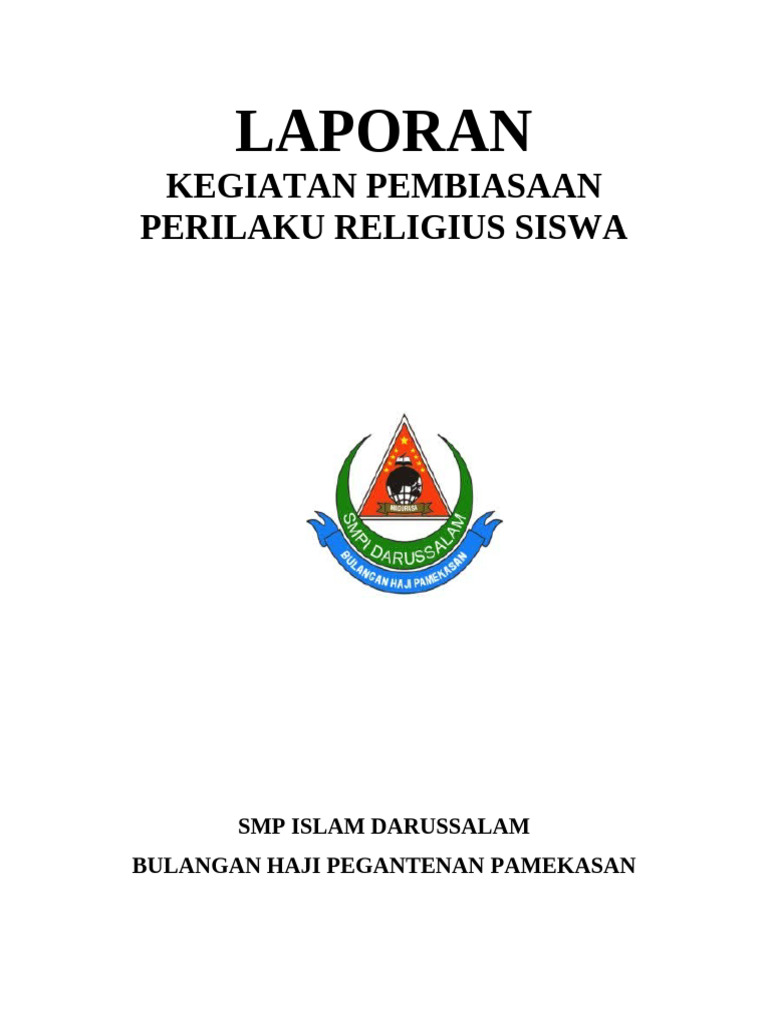 02 Laporan Religius | PDF