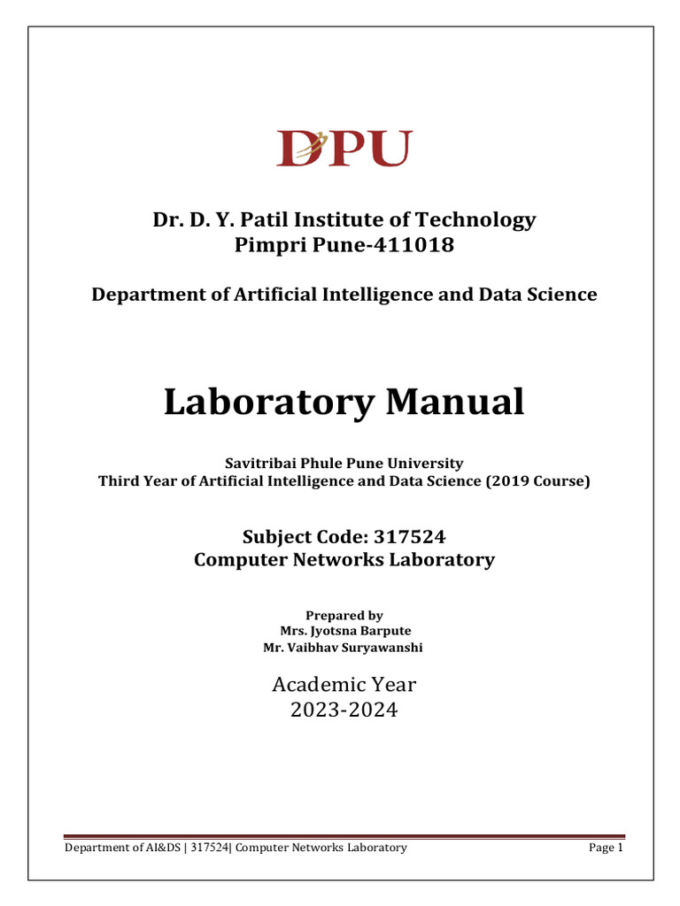 CN Lab Manual | PDF