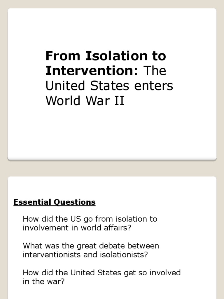 GR 9 US Entering WWII | PDF | World War II | Allies Of World War II