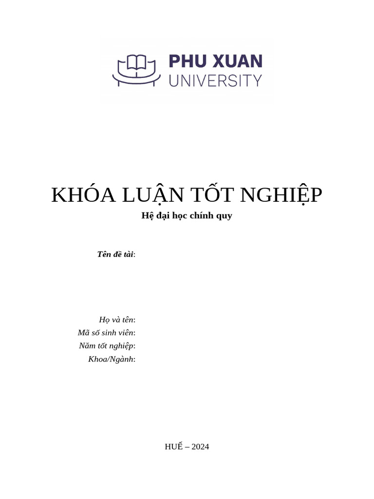 PXU BM - TN KLTN Cover Page Inside | PDF