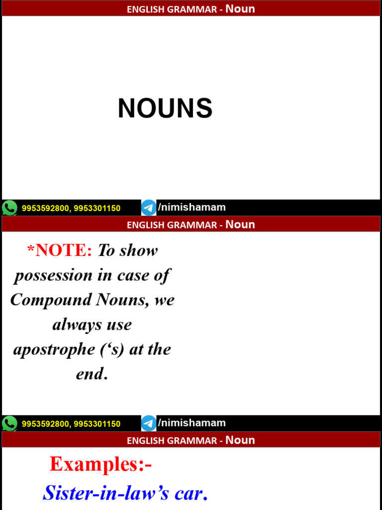 50 Hour Foundation Course Complete English Noun Class 3 1 | PDF