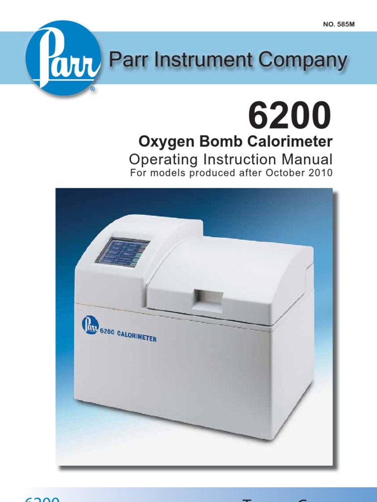 Parr Instrument Company: Oxygen Bomb Calorimeter