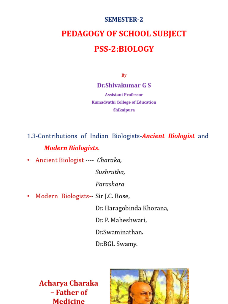 Contributions of Indian Biologists | PDF | Social Science | Philosophy