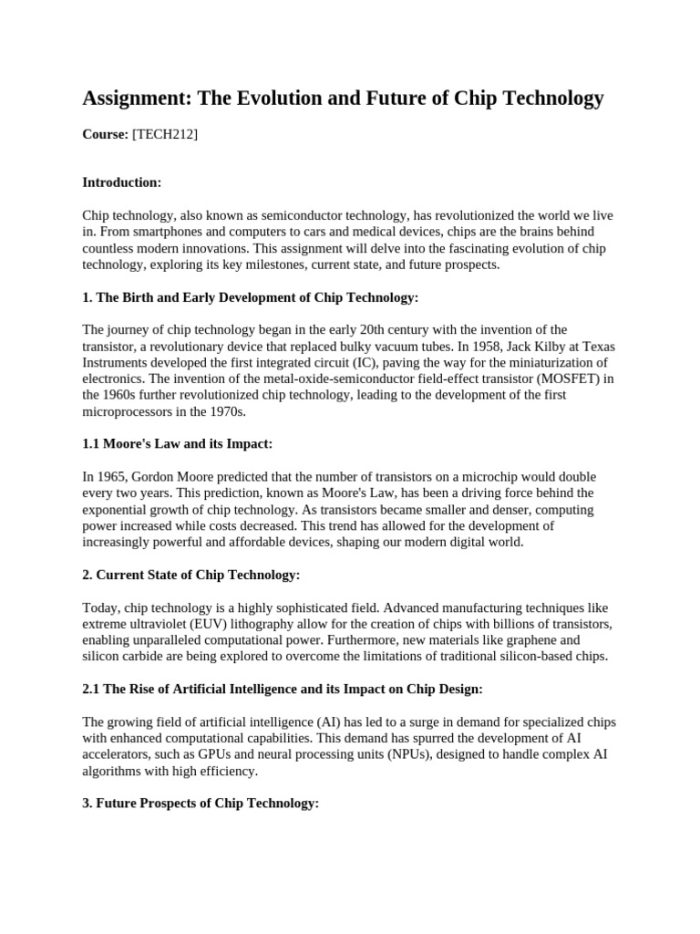 Assignment Chips | PDF