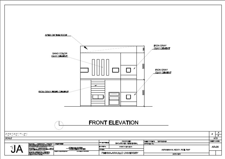 Front Elevation | PDF