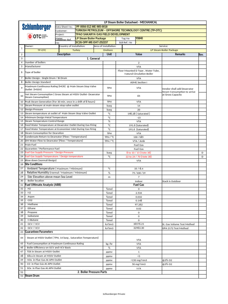 Boiler Datasheet 1 | PDF