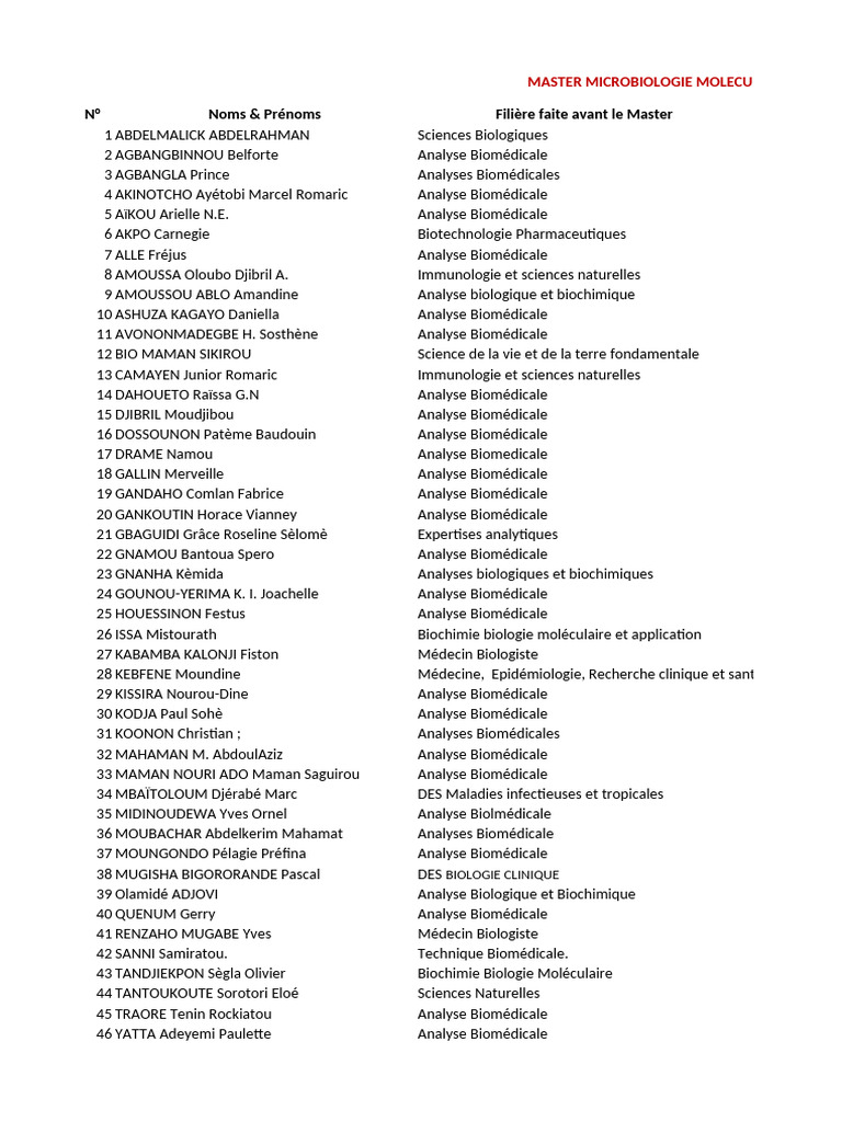 Master 3M 2023-2024 | PDF