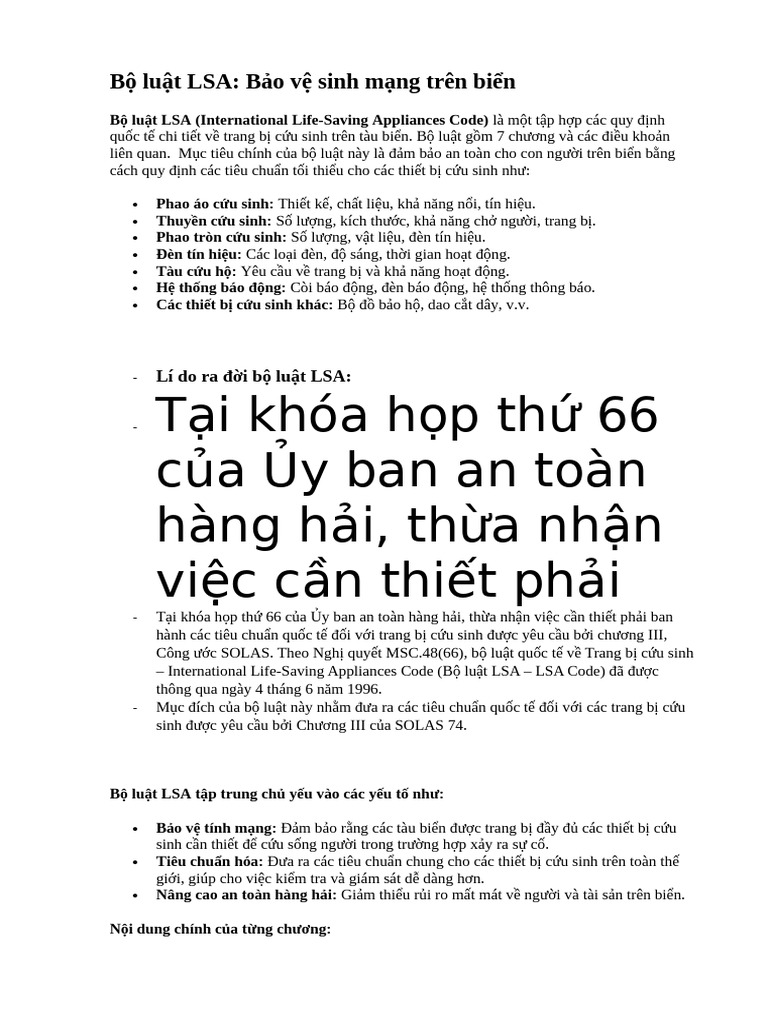 Bộ luật LSA | PDF