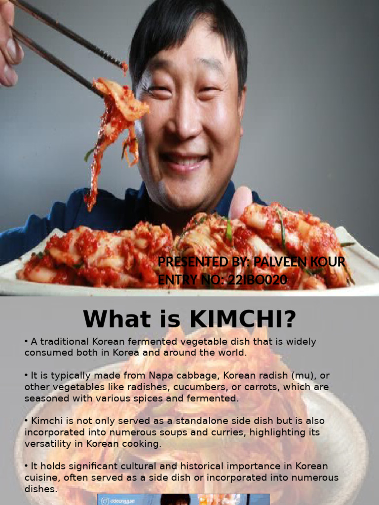 Kimchi Presentation | PDF